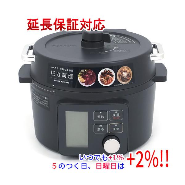 【商品名：】アイリスオーヤマ 電気圧力鍋 2.2L KPC-MA2-B ブラック　／　【商品状態：】新品　／　【検索用キーワード：】≪圧力鍋 即納≫ KPC-MA2　／　【型番：】KPC-MA2-B　／　【商品説明：】圧力調理でいつもの調理...