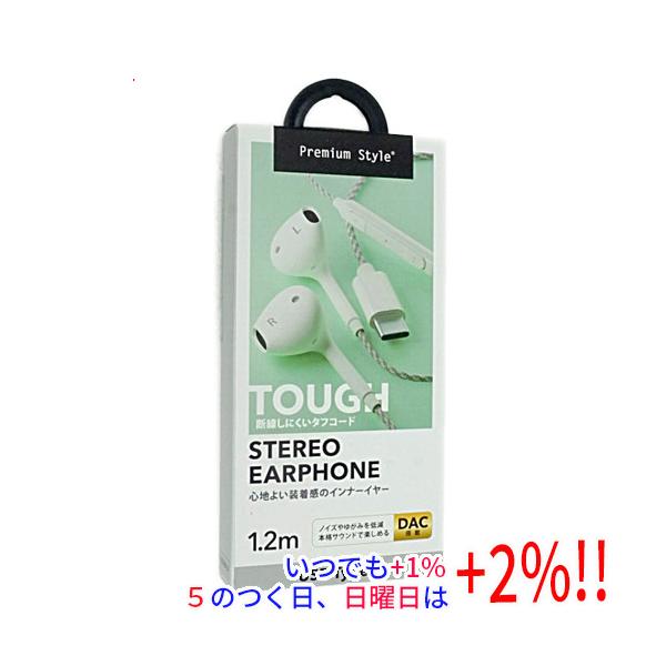 【商品名：】PGA ステレオイヤホン Premium Style PG-SETC2WH2 ホワイト　／　【商品状態：】新品　／　【検索用キーワード：】≪ヘッドホン≫ Premium Style PG-SETC2WH2 [ホワイト]　／　【型...