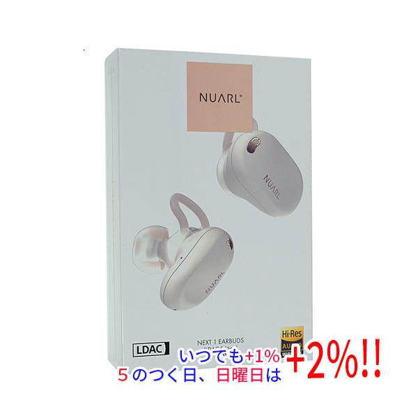 【商品名：】NUARL 完全ワイヤレスイヤホン NUARL NEXT1L-WE ホワイトイグレット 未使用　／　【商品状態：】未使用品です。／／※メーカー保証は受けられません。ご理解の上ご検討お願いします。　／　【検索用キーワード：】≪ヘッ...