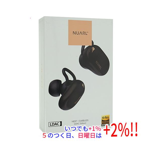 【商品名：】NUARL 完全ワイヤレスイヤホン NUARL NEXT1L-BE ブラックエボニー 未使用　／　【商品状態：】未使用品です。／／※メーカー保証は受けられません。ご理解の上ご検討お願いします。　／　【検索用キーワード：】≪ヘッド...