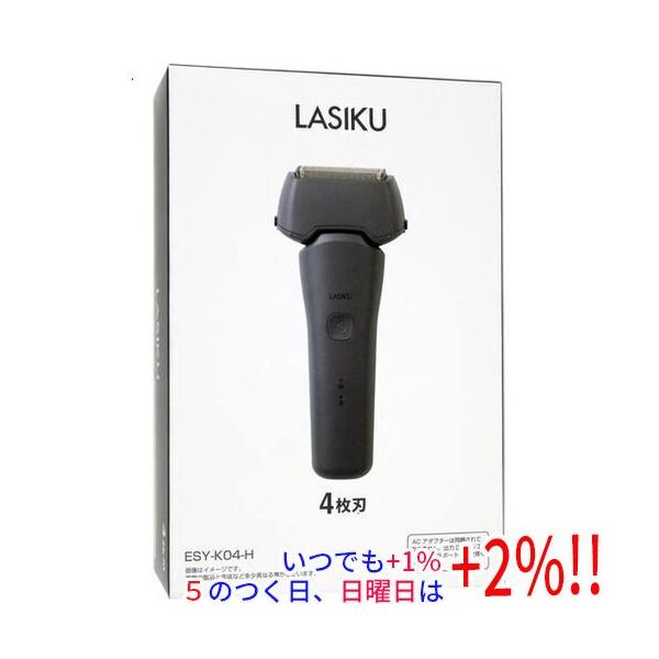 【商品名：】YAMAZEN USB充電式4枚刃シェーバー LASIKU ESY-K04-H グレー　／　【商品状態：】新品　／　【検索用キーワード：】≪即納≫ LASIKU ESY-K04-H [グレー]　／　【型番：】 LASIKU ES...