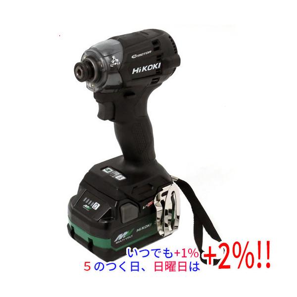 【商品名：】HiKOKI 充電式インパクトドライバー 18V WH18DC (2XPBZ) ストロングブラック　／　【商品状態：】新品 ／ ／ 当店では電動工具に関しましての初期不良の対応期間を2週間と定めさせていただいております。／ それ...