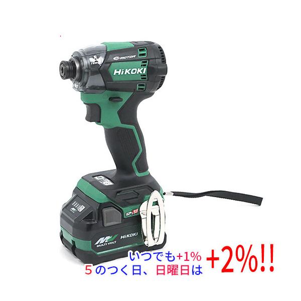 【商品名：】HiKOKI 充電式インパクトドライバー 18V WH18DC (2XPZ) アグレッシブグリーン　／　【商品状態：】新品 ／ ／ 当店では電動工具に関しましての初期不良の対応期間を2週間と定めさせていただいております。／ それ...