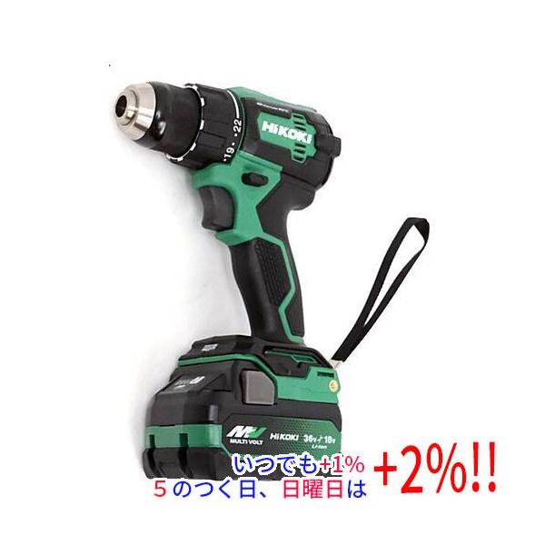 【商品名：】HiKOKI コードレスドライバドリル 18V DS18DE (2XPZ)　／　【商品状態：】新品／ ／ ※ケース・付属品完備／ ／ 当店では電動工具に関しましての初期不良の対応期間を2週間と定めさせて いただいております。／ ...