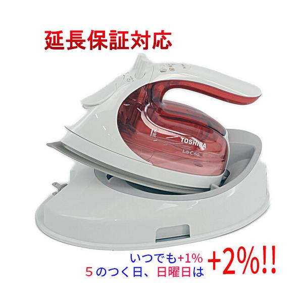 【商品名：】【新品訳あり(箱きず・やぶれ)】 TOSHIBA コードレスアイロン コンパクト 美(ミ)ラクルLa・Coo TA-FV460(P) ピンク　／　【商品状態：】新品／／（訳あり理由）／※外箱に破れや潰れ等の傷み、もしくは汚れがあ...