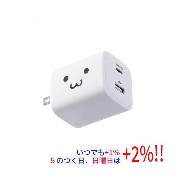 【商品名：】ELECOM USB Power Delivery 45W AC充電器 MPA-AC11045WF しろちゃん(ホワイト×ブラック)　／　【商品状態：】新品です。　／　【検索用キーワード：】≪エレコム 充電池≫ MPA-AC11...
