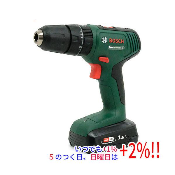 【商品名：】【新品(開封のみ)】 BOSCH コードレス振動ドリル 18V EID118　／　【商品状態：】新品未使用。開封のみの未使用品です。／ ／ （訳あり理由）／※ケース・付属品完備／ ／ 当店では電動工具に関しましての初期不良の対応...