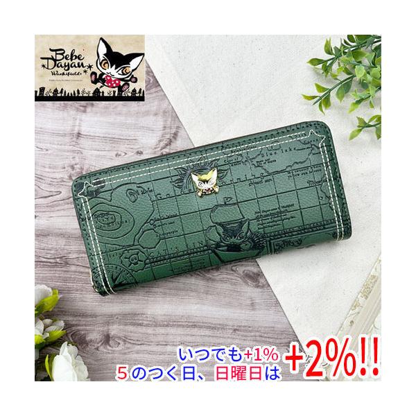 【商品名：】【新品(開封のみ)】 ベベダヤン BebeDayan コンパスローズ ラウンドファスナー長財布 BB5-1781 グリーン　／　【商品状態：】新品未使用です。　／　【検索用キーワード：】≪即納 長財布≫ BB5-1781 グリー...