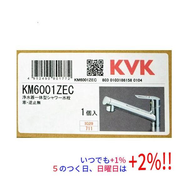 【商品名：】KVK 浄水器内蔵シングルシャワー付混合栓 寒冷地用 KM6001ZEC　／　【商品状態：】新品／ ／ ※本製品に関する技術的なお問い合わせやトラブルシューティングにつきましては、当店では対応しておりません。／恐れ入りますが、製...