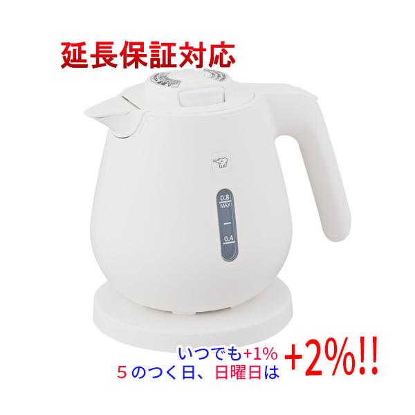 【商品名：】ZOJIRUSHI 電気ケトル 0.8L CK-DC08-WA ホワイト　／　【商品状態：】新品の商品です。　／　【検索用キーワード：】≪象印 電気ポット・電気ケトル 即納≫ CK-DC08-WA [ホワイト]　／　【型番：】C...