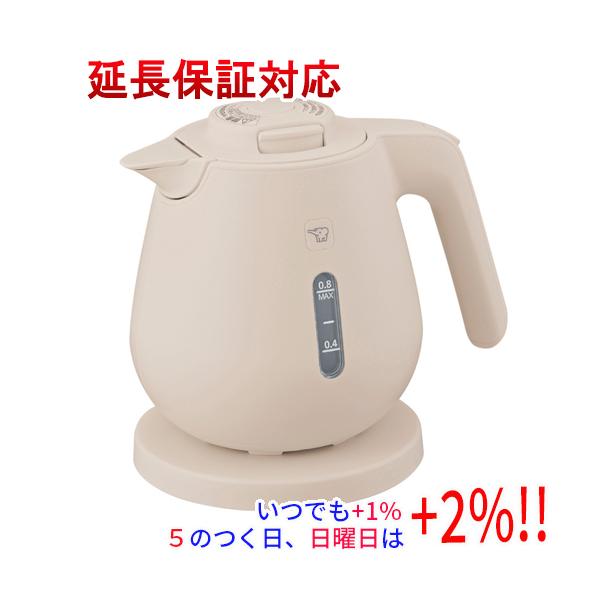【商品名：】ZOJIRUSHI 電気ケトル 0.8L CK-DC08-CM ライトベージュ　／　【商品状態：】新品の商品です。　／　【検索用キーワード：】≪象印 電気ポット・電気ケトル 即納≫ CK-DC08-CM [ライトベージュ]　／　...