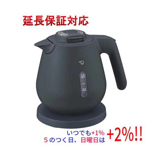 【商品名：】ZOJIRUSHI 電気ケトル 0.8L CK-DC08-BM ソフトブラック　／　【商品状態：】新品の商品です。　／　【検索用キーワード：】≪象印 電気ポット・電気ケトル 即納≫ CK-DC08-BM [ソフトブラック]　／　...