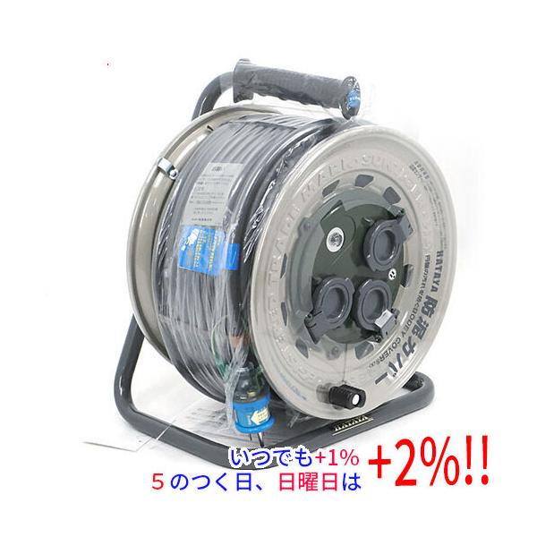 【商品名：】【新品訳あり(開封のみ・箱きず・やぶれ)】 ハタヤ サンタイガーレインボーリール 防雨型 温度センサー 接地付 50m GX-501K　／　【商品状態：】新品未使用品です。開封のみ行われております。／外箱に激しい破れや潰れ、汚れ...