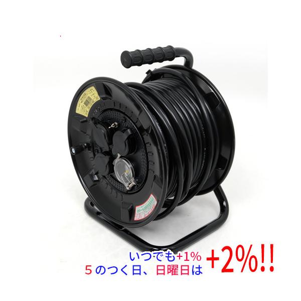 【商品名：】【新品(開封のみ)】 サンピース 防雨型コードリール アース・漏電遮断器付き 30m NPW-EB33-SPB　／　【商品状態：】新品未使用品です。開封のみ行われております。　／　【検索用キーワード：】 NPW-EB33-SPB...