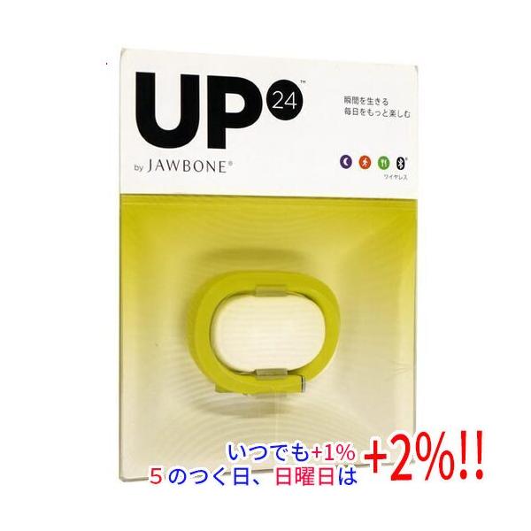 【商品名：】JAWBONE ライフログ リストバンド UP24 by JAWBONE SMALL LEMON LIME JL01-17S-JP 未使用　／　【商品状態：】未使用品です。／ ／ ※メーカー保証は受けられません。／ ※外箱に破れ...