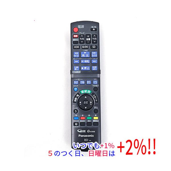 【商品名：】Panasonic BD/DVDレコーダー用リモコン N2QAYB000472　／　【商品状態：】動作確認済みの中古品です。／ ／ ※中古品ですので、傷、汚れ等ある場合がございます。／ ご理解の上、ご検討お願いします。　／　【検...