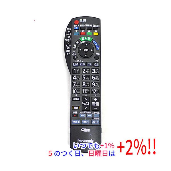 【商品名：】Panasonic プラズマテレビ VIERA 用リモコン N2QAYB000295　／　【商品状態：】動作確認済の中古品です。／ ／ ※中古品ですので、傷、汚れ等ある場合がございます。ご理解の上、ご検討お願いします。　／　【検...