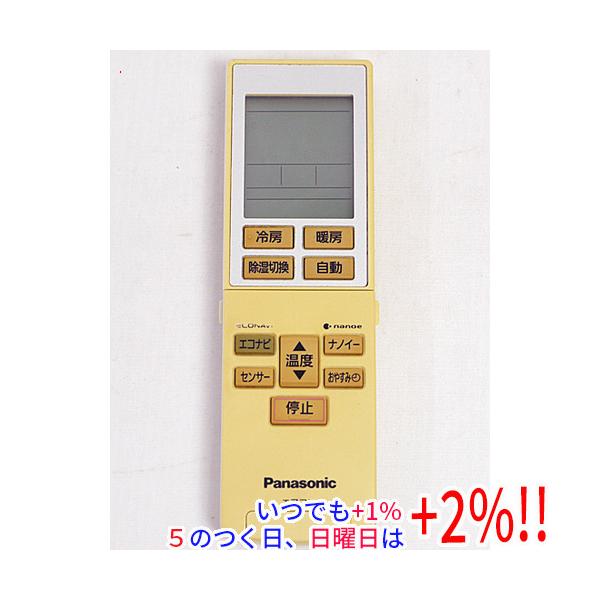 【商品名：】Panasonic エアコンリモコン A75C4437　／　【商品状態：】動作確認済の中古品です。／／※本体に激しい日焼けがあります。／／※中古品ですので、傷、汚れがございます。／ご理解の上、ご検討お願いします。　／　【検索用キ...