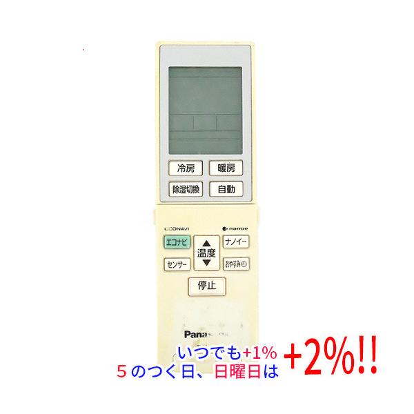 【商品名：】Panasonic エアコンリモコン A75C4437　／　【商品状態：】動作確認済の中古品です。／／※本体が日焼けしております。／／※中古品ですので、傷、汚れがございます。／ご理解の上、ご検討お願いします。　／　【検索用キーワ...