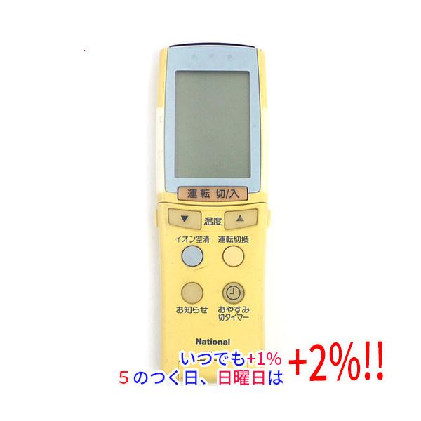 【商品名：】National エアコンリモコン A75C2139　／　【商品状態：】動作確認済の中古品です。／／※本体に激しい日焼けがあります。／／※中古品ですので、傷、汚れがございます。／ご理解の上、ご検討お願いします。　／　【検索用キー...