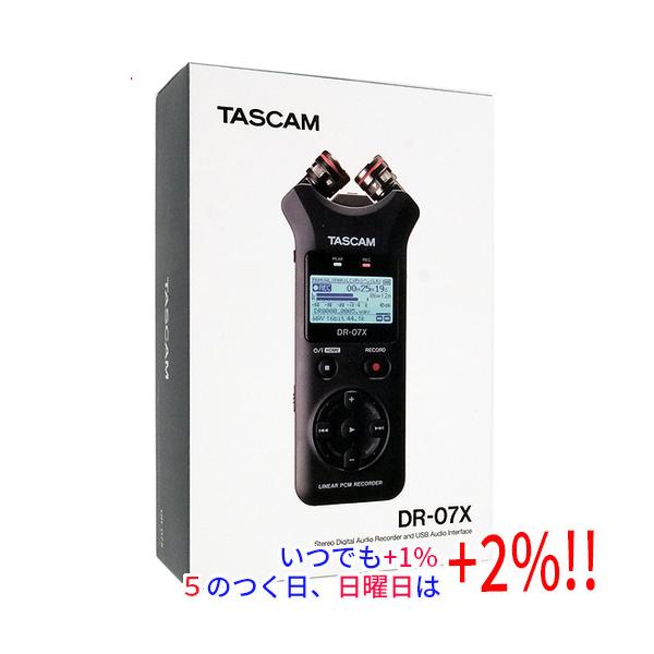 【商品名：】TASCAM リニアPCMレコーダー DR-07X 元箱あり　／　【商品状態：】動作確認済の中古品です。／ ／ ※中古品ですので、傷、汚れ等ある場合がございます。／ご理解の上、ご検討お願いします。　／　【検索用キーワード：】≪I...