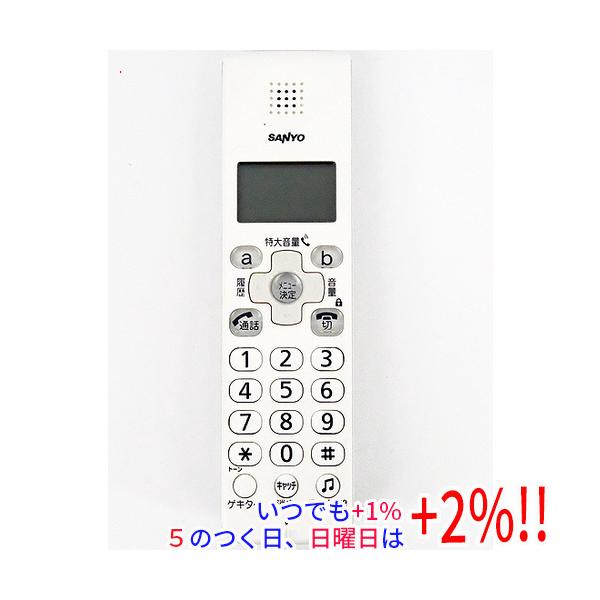 【商品名：】SANYO 増設用専用子機 TEL-SDJ2 バッテリーなし　／　【商品状態：】動作確認済の中古品です。／ ／ ※中古品ですので、傷、汚れ等ある場合がございます。／ ご理解の上、ご検討お願いします。　／　【検索用キーワード：】≪...