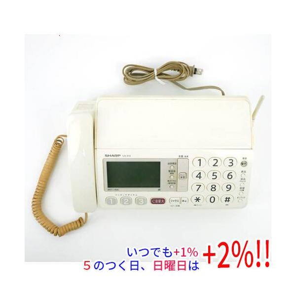 【商品名：】SHARP 電話機 親機 UX-310 本体のみ 本体いたみ　／　【商品状態：】動作確認済みの中古品です。／／※本体に汚れ、日焼けがあります。／ ／※中古品ですので、傷、汚れ等がございます。／ ご理解の上、ご検討お願いします。　...