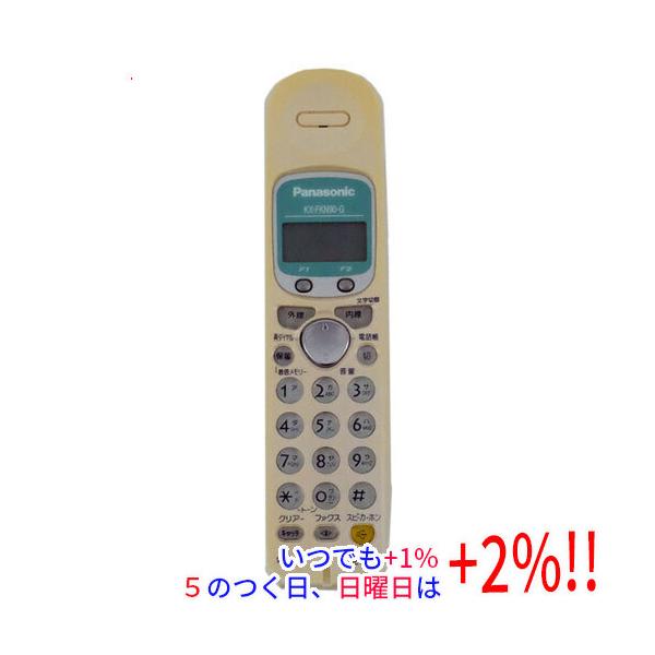 【商品名：】Panasonic 増設子機 KX-FKN90-G 電池パックなし いたみ　／　【商品状態：】動作確認済の中古品です。／／※日焼けしています。／／※中古品ですので、傷、汚れ等がございます。／ご理解の上、ご検討お願いします。　／　...