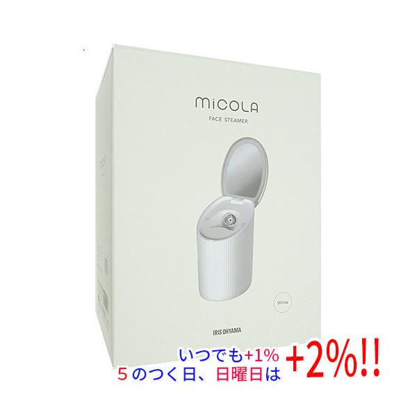 【商品名：】アイリスオーヤマ フェイススチーマー MiCOLA FST-101-W ホワイト 元箱あり　／　【商品状態：】動作確認済みの中古品です。／ ／ ※中古品ですので、傷、汚れ等ある場合がございます。／ ご理解の上、ご検討お願いします...