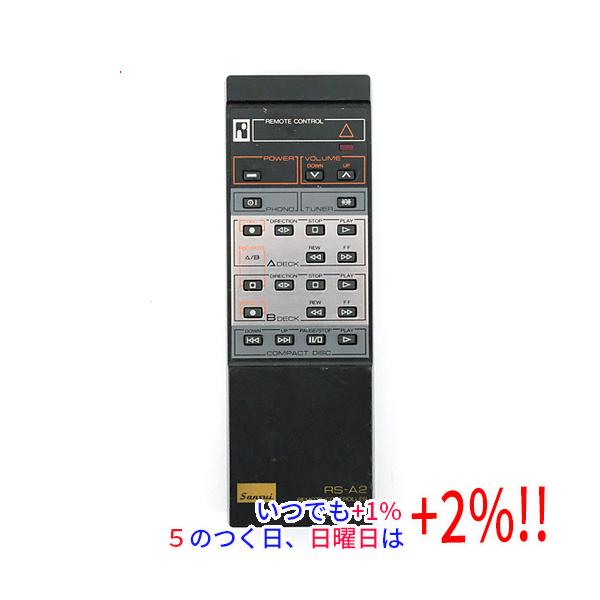 【商品名：】SANSUI オーディオリモコン RS-A2　／　【商品状態：】動作確認済の中古品です。／ ／ ※中古品ですので、傷、汚れ等ある場合がございます。／ ご理解の上、ご検討お願いします。　／　【検索用キーワード：】≪即納≫ RS-A...
