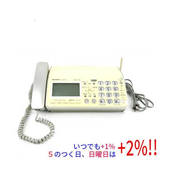 【商品名：】SHARP デジタルコードレスFAX fappy 親機のみ UX-600CW-W 本体のみ　／　【商品状態：】動作確認済みの中古品です。／※中古品のため、使用感や傷、汚れ等がある場合がございます。　／　【検索用キーワード：】 f...