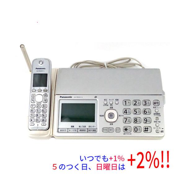 【商品名：】Panasonic パーソナルファクス 親機のみ KX-PD551-S 本体のみ　／　【商品状態：】動作確認済みの中古品です。／※中古品のため、使用感や傷、汚れ等がある場合がございます。　／　【検索用キーワード：】≪パナソニック...