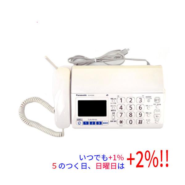【商品名：】Panasonic 普通紙ファクス 親機のみ KX-PD285 本体のみ 本体いたみ　／　【商品状態：】動作確認済みの中古品です。／※中古品のため、使用感や傷、汚れ等がある場合がございます。／日焼けによる色あせがございます。／※...