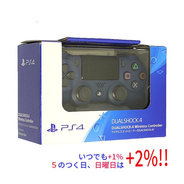 【商品名：】SONY ワイヤレスコントローラー DUALSHOCK4 ミッドナイト・ブルー CUH-ZCT2J22　／　【商品状態：】新品　／　【検索用キーワード：】≪PS4 SCE ゲーム周辺機器 SIE≫ ワイヤレスコントローラー DU...
