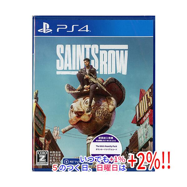 【商品名：】Saints Row (セインツロウ) 初回封入特典付き PS4　／　【商品状態：】新品です。／ ／ ※本商品は、製品の性質上、開封後の返品はお受けできませんのでご了承ください。また、18歳未満の方のご購入はご遠慮いただきますよ...