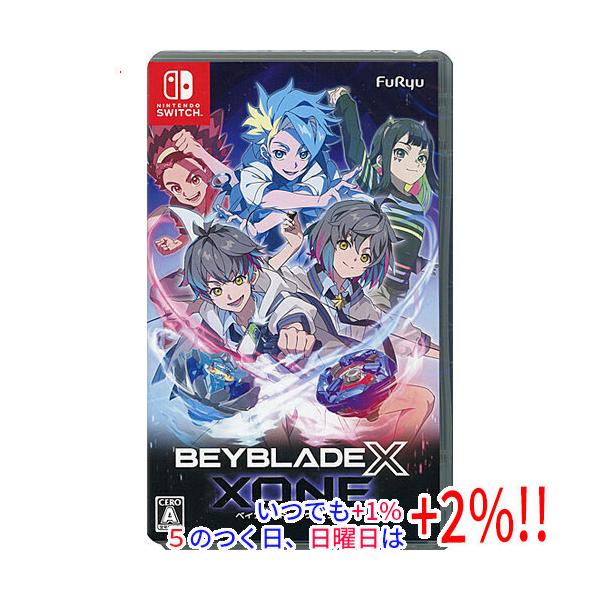 【商品名：】【新品訳あり】 ベイブレードエックス XONE Nintendo Switch 外箱・特典なし　／　【商品状態：】新品です。／ ／ （訳あり理由）／※外箱、ゲーム限定レアベイ「シノビナイフ4-60LF メタルコート：ブルー」があ...
