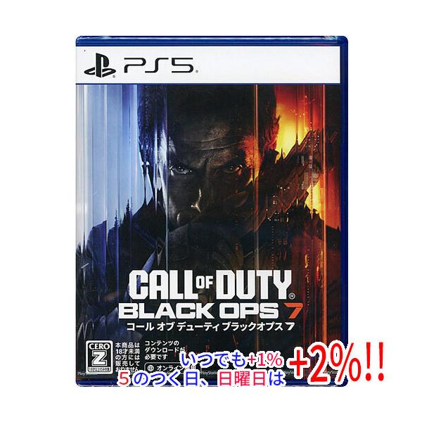 【商品名：】Call of Duty： Black Ops 7(コール オブ デューティ ブラックオプス 7) PS5　／　【商品状態：】新品です。／ ／ ※本商品は、製品の性質上、開封後の返品はお受けできませんのでご了承ください。 また、...