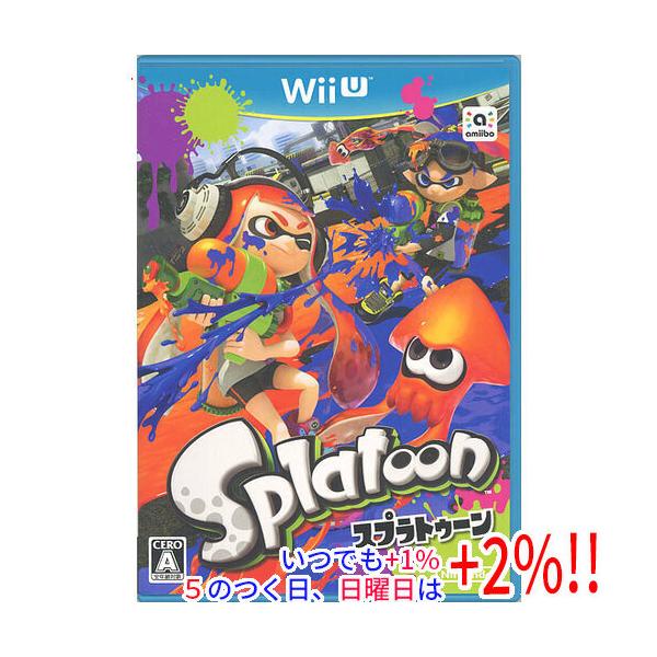 【商品名：】Splatoon(スプラトゥーン) Wii U　／　【商品状態：】開封済みの中古品です。☆ケース付き！／／※本商品は、製品の性質上、返品はお受けできませんのでご了承ください。　／　【検索用キーワード：】≪任天堂 ソフト≫ Spl...