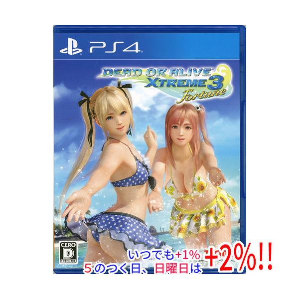 【商品名：】DEAD OR ALIVE Xtreme 3 Fortune PS4　／　【商品状態：】開封済みの中古品です。☆ケース・説明書付き！／ ／※本商品は、製品の性質上、返品はお受けできませんのでご了承ください。　／　【検索用キーワー...