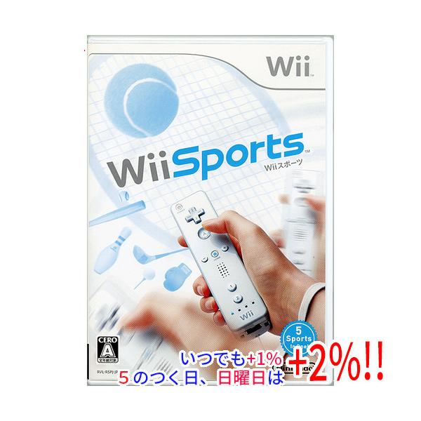 【商品名：】Wii Sports Wii　／　【商品状態：】開封済みの中古品です。☆ケース・説明書付き！／／※ディスク全体に薄い傷が見られますが、ゲームのプレイには問題ないレベルとなっております。／／※本商品は、製品の性質上、返品はお受けで...