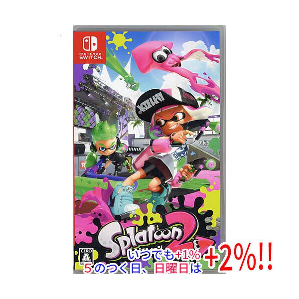 【商品名：】スプラトゥーン2(Splatoon 2) Nintendo Switch　／　【商品状態：】開封済みの中古品です。☆ケース付き！／／※本商品は、製品の性質上、返品はお受けできませんのでご了承ください。　／　【検索用キーワード：】...