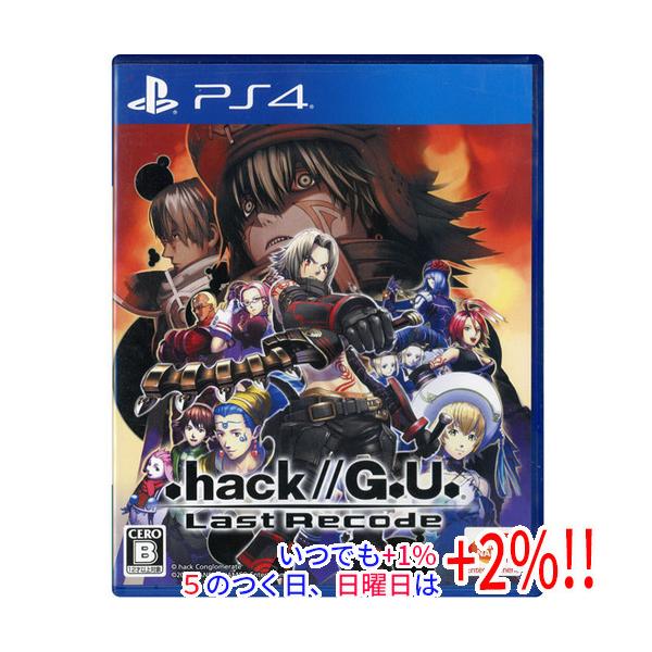 【商品名：】.hack//G.U. Last Recode PS4　／　【商品状態：】開封済みの中古品です。☆ケース・説明書付き！／／※本商品は、製品の性質上、返品はお受けできませんのでご了承ください。　／　【検索用キーワード：】≪プレイス...