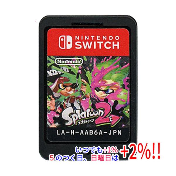【商品名：】スプラトゥーン2(Splatoon 2) Nintendo Switch  ソフトのみ　／　【商品状態：】開封済みの中古品です。※ソフトのみの出品です。／／※本商品は、製品の性質上、返品はお受けできませんのでご了承ください。　／...