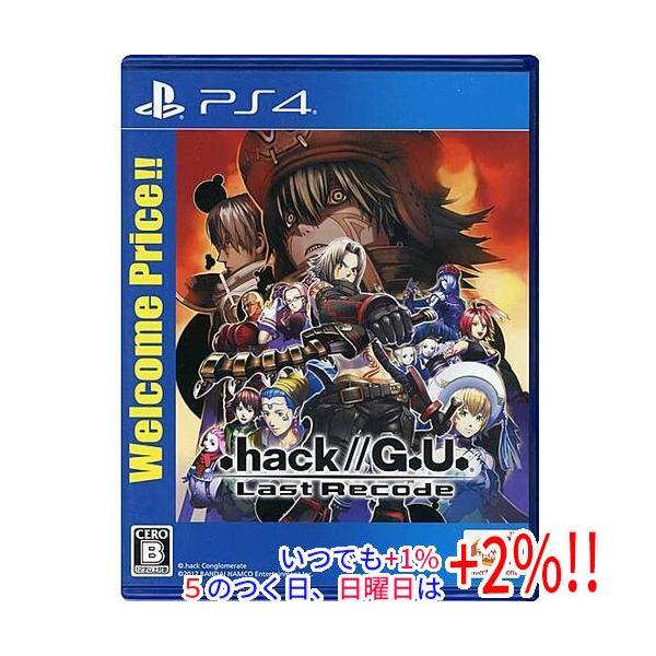【商品名：】.hack//G.U. Last Recode Welcome Price！！ PS4　／　【商品状態：】開封済みの中古品です。☆ケース・説明書付き！／／※本商品は、製品の性質上、返品はお受けできませんのでご了承ください。　／　...