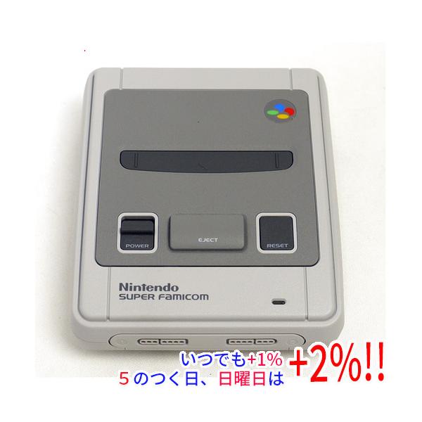 【商品名：】任天堂 ニンテンドークラシックミニ スーパーファミコン　／　【商品状態：】動作確認済みの中古品です。／ ／ ※中古品ですので、傷、汚れ等ある場合がございます。／ ご理解の上、ご検討お願いします。　／　【検索用キーワード：】≪ゲー...