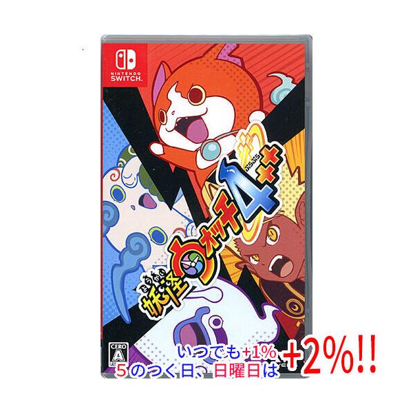 【商品名：】妖怪ウォッチ4++ Nintendo Switch　／　【商品状態：】開封済みの中古品です。☆ケース付き！／／※本商品は、製品の性質上、返品はお受けできませんのでご了承ください。　／　【検索用キーワード：】≪ソフト レベルファイ...