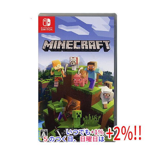 【商品名：】Minecraft(マインクラフト)： Nintendo Switch Edition　／　【商品状態：】開封済みの中古品です。☆ケース付き！／／※本商品は、製品の性質上、返品はお受けできませんのでご了承ください。　／　【検索用...