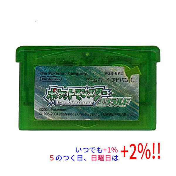 【商品名：】ポケットモンスターエメラルド ソフト単品版 GBA  ソフトのみ ラベルいたみ　／　【商品状態：】開封済みの中古品です。※ソフトのみの出品です。ラベルに染み・キズ・日焼けなどの傷みが見られます。(画像はイメージです。)／／ ※バ...