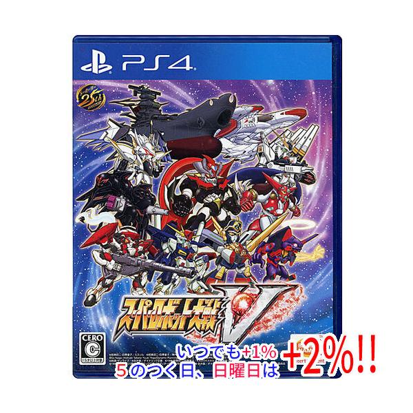 【商品名：】スーパーロボット大戦V 初回封入特典カード付き PS4　／　【商品状態：】開封済みの中古品です。☆ケース・説明書付き！／／ ※初回封入3大特典プロダクトコードは付属しない場合があります。また付属する場合でもプロダクトコードは使用...