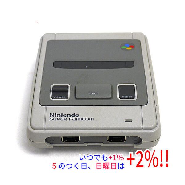【商品名：】任天堂 ニンテンドークラシックミニ スーパーファミコン　／　【商品状態：】動作確認済みの中古品です。／ ／ ※本体前面の端子カバーはありません。／ ／ ※中古品ですので、傷、汚れ等ある場合がございます。／ ご理解の上、ご検討お願...